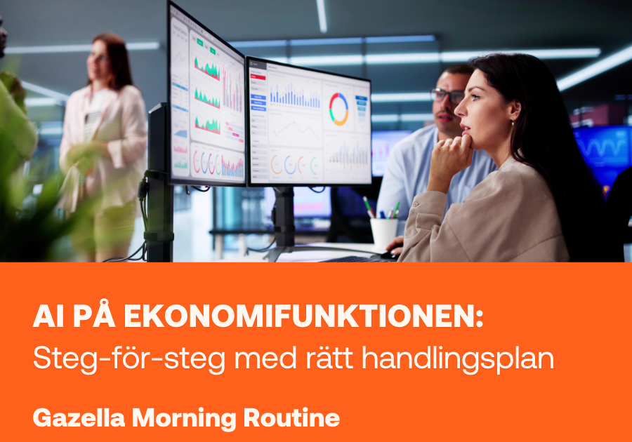 AI på ekonomiavdelningen: Steg-för-steg med rätt handlingsplan